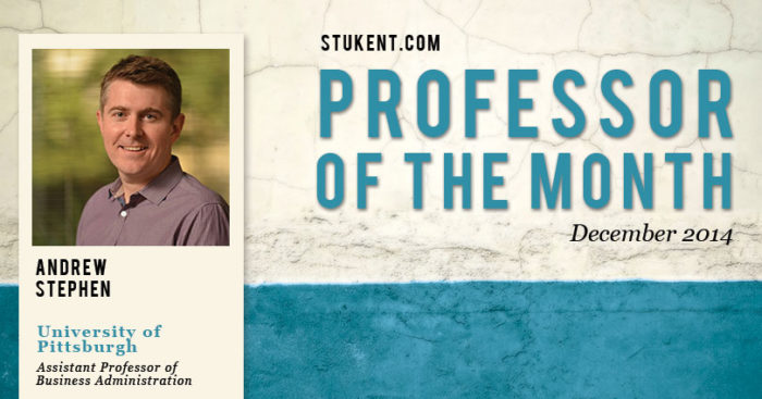 Professor of the Month: Andrew Stephen - Stukent : Stukent