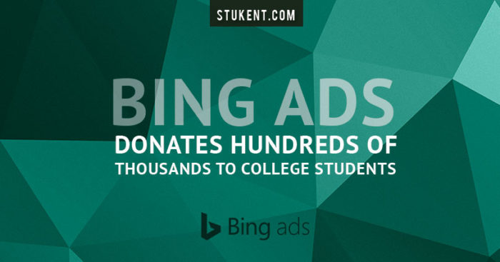 Bing Ads Donates Hundreds of Thousands to College Students - Stukent ...